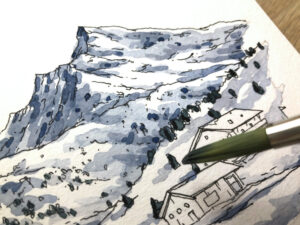 Sketching Tips – Snowy Landscapes – Danny Hawk